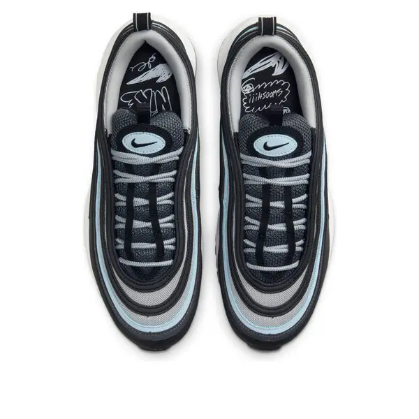 Nike Max 97 Lx "black Grey Blue - Black/grey/blue