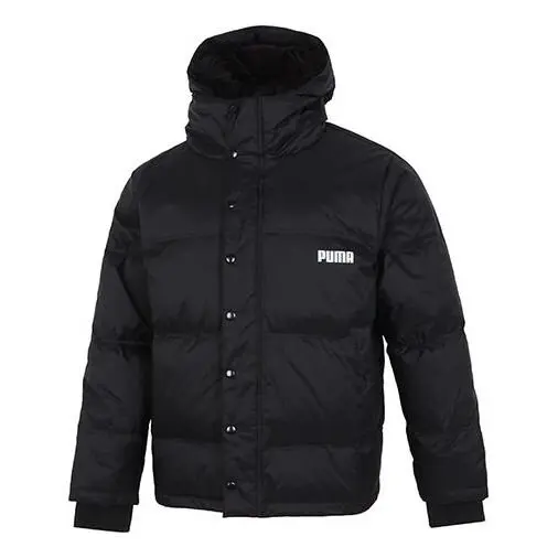 PUMA Logo Puffer Jacket - Black