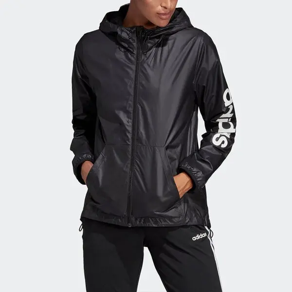 Adidas E Lin Windbreaker Jacket With Letter Logo