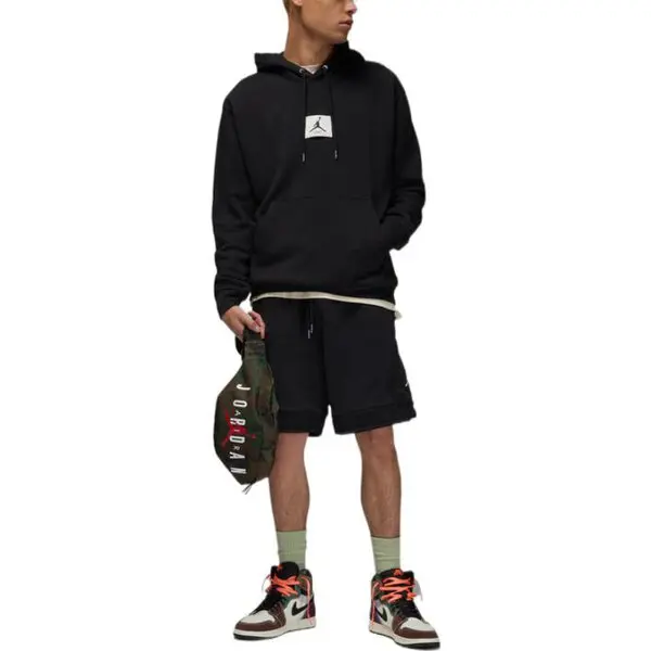 JORDAN Drawstring Knit Hoodie