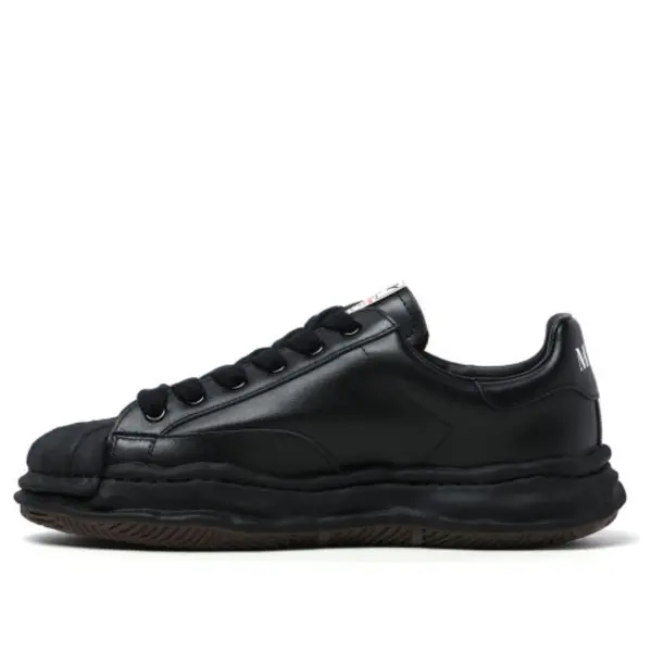 Mihara Yasuhiro Blakey Og Sole Leather Low-top Sneakers - Black