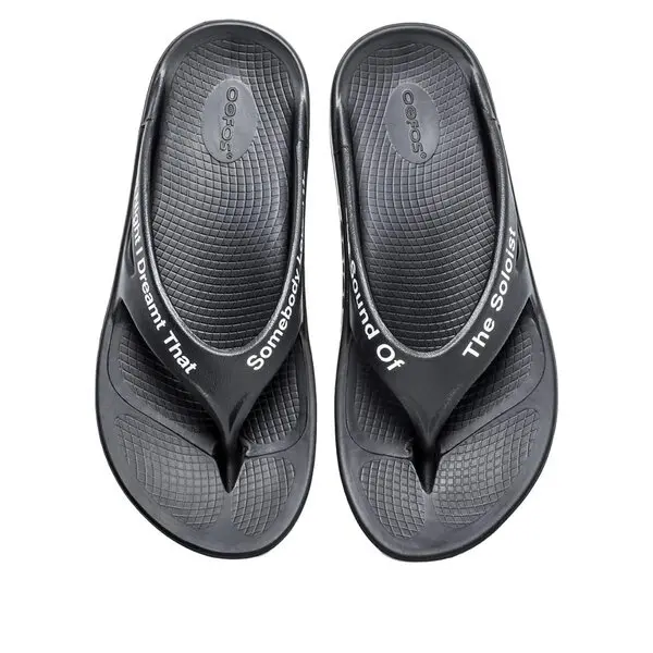 OOFOS X Takahiromiyashita The Soloist "the Sound Of The Soloist" Flip-flop - Black