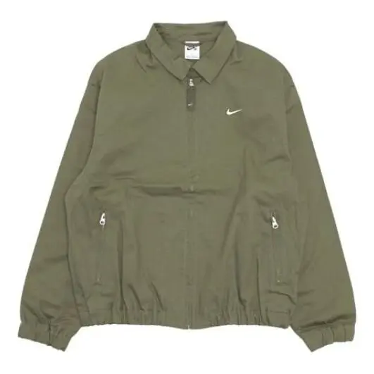 Nike Solid Color Logo Casual Lapel Jacket