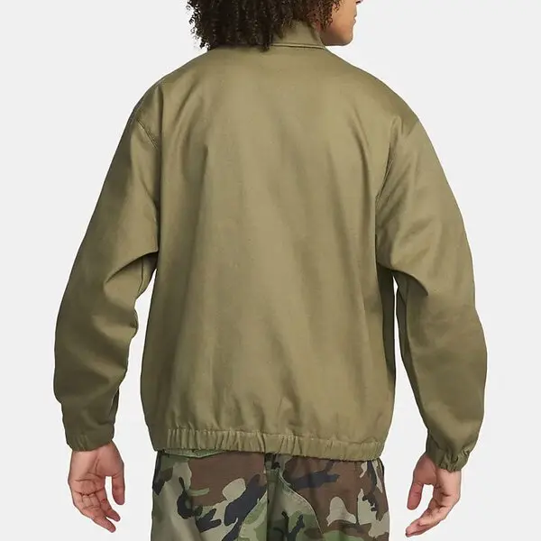 Nike Solid Color Logo Casual Lapel Jacket