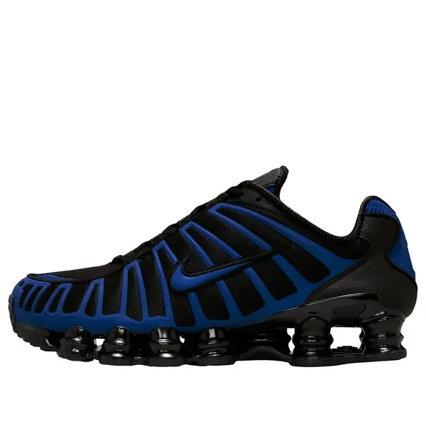 Nike Shox Tl 'reflective' Athletic Sneakers - Black/ice Blue