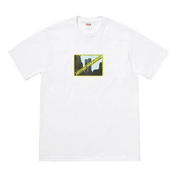 Supreme Ss19 Greetings Tee Printing Short Sleeve - White