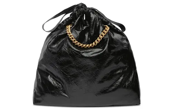 Balenciaga Crush Medium Tote Bag - Black