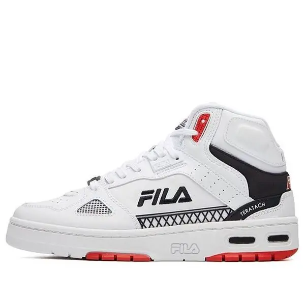 FILA Teratach High-top Sneakers - White/red/black