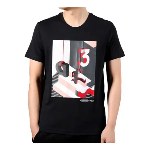 Adidas Cs Ris T-shirt 'black White - Black/white