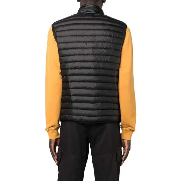 Stone Island Patch Nylon Down Vest - Black