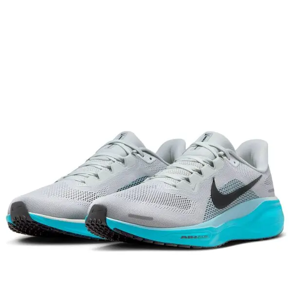Nike Zoom Pegasus 41 Athletic Sneakers - Light Silver/denim Turquoise/dusty Cactus