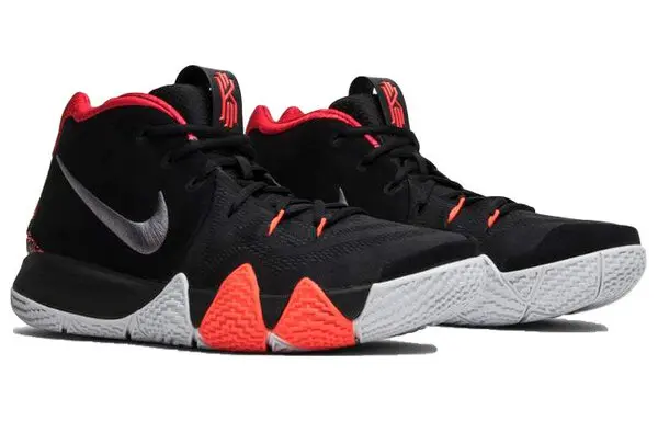 Nike Kyrie 4 Ep "41 For The Ages" Mid-top Basketball Sneakers - Black/red/grey