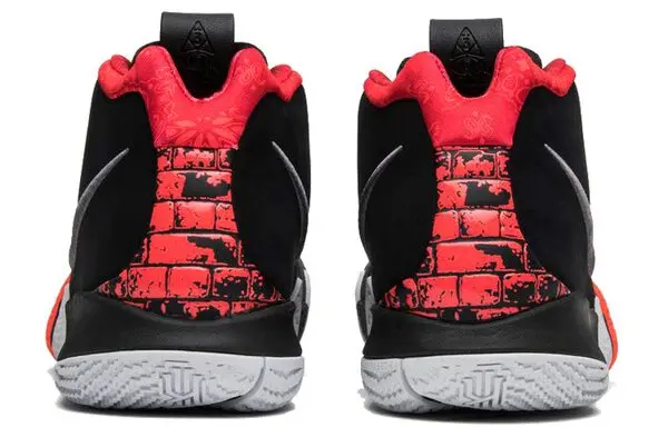 Nike Kyrie 4 Ep "41 For The Ages" Mid-top Basketball Sneakers - Black/red/grey