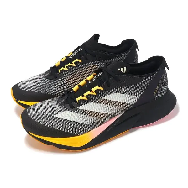 Adidas Adizero Boston Sneakers - Black/yellow/pink