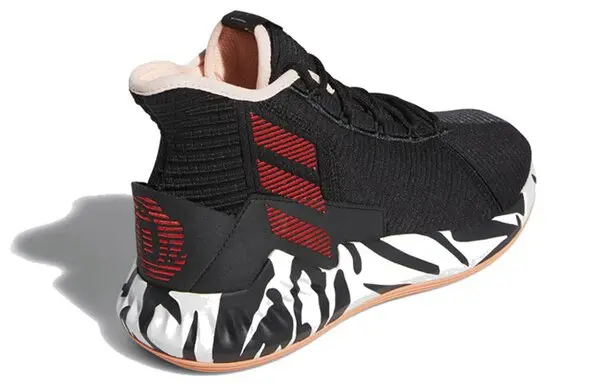 Adidas D Rose 'zebra' High Top Sneakers - Core Black