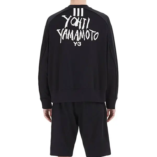 Adidas Y-3 Yohji Yamamoto Back Logo Print Sweatshirt