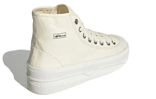 Adidas Nizza High Top Lace Up Sneakers - Creamy