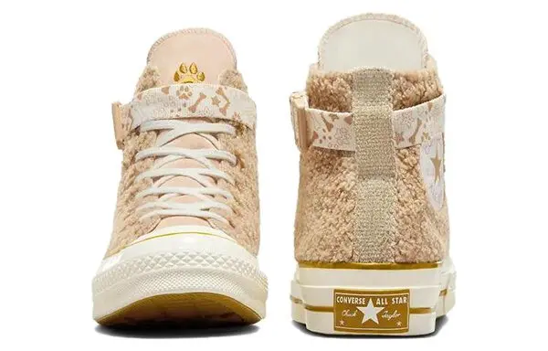 CONVERSE Chuck 70 High Top Sneakers With Buckle Detail - Tan