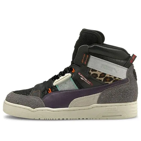 PUMA Slipstream Mid High Top Sneakers - Black/gray