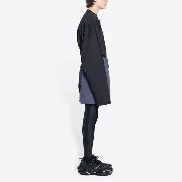 Balenciaga Political Campaign Sweat Shorts - Dark Grey