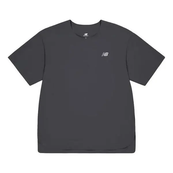 NEW BALANCE Nb Logo Cotton T-shirt Asia Sizing - Grey