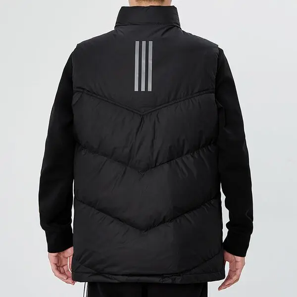 Adidas Puffer Vest With Stand Collar