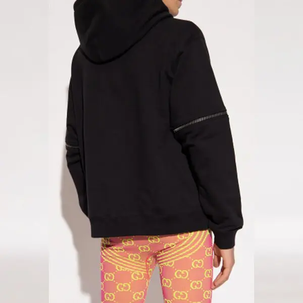 Gucci Sunset Hooded Sweatshirt With Removable Sleeves