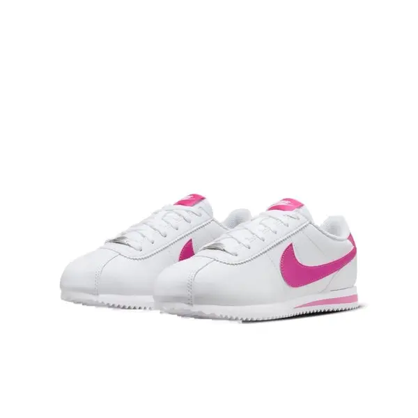 Nike Cortez Low Top Sneakers - White/laser Fuchsia