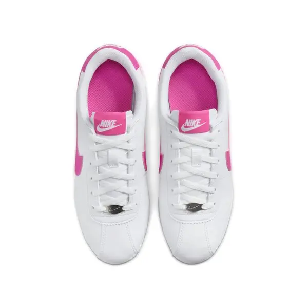 Nike Cortez Low Top Sneakers - White/laser Fuchsia