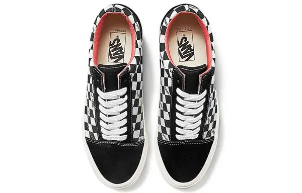 VANS Old Skool Ns Og Lx Checkerboard Low Top Sneakers - Black/white