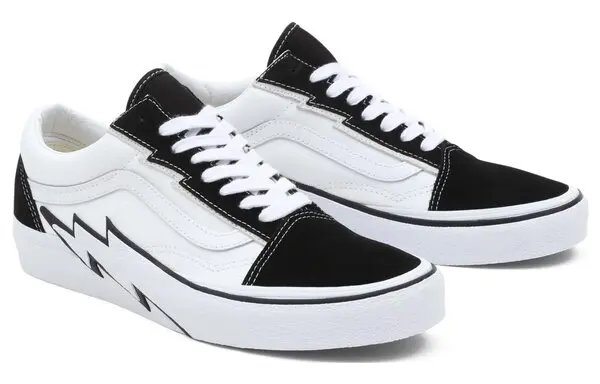 VANS Old Skool 2-tone Bolt Sneakers - White/black