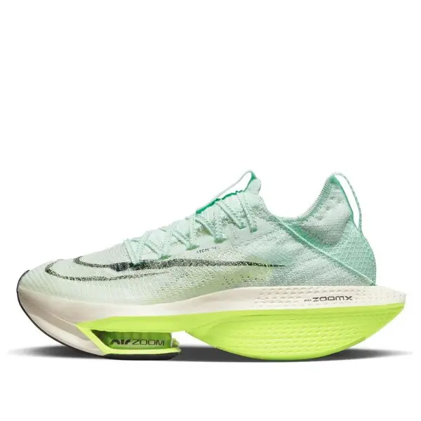 Nike Zoom Alphafly Next% 2 Running Shoes - Green/black