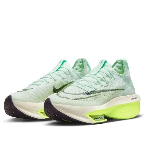 Nike Zoom Alphafly Next% 2 Running Shoes - Green/black