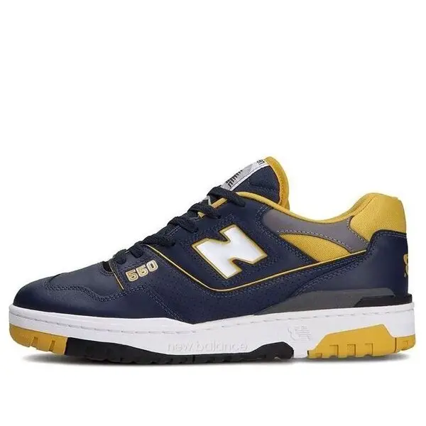 NEW BALANCE 550 High Top Sneakers - Navy/yellow