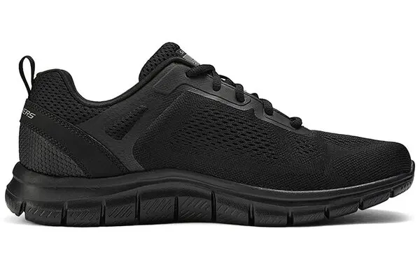 Sketchers Track Broader Athletic Sneakers - Black