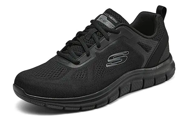 Sketchers Track Broader Athletic Sneakers - Black