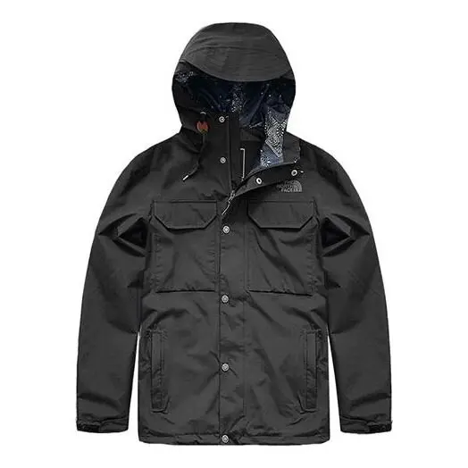 The North Face Dryvent Down Puffer Hooded Jacket - Black