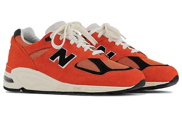 NEW BALANCE Teddy Santis X 990v2 Made In Usa "marigold - Orange/black