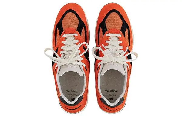 NEW BALANCE Teddy Santis X 990v2 Made In Usa "marigold - Orange/black