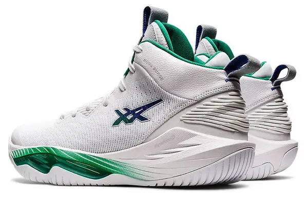 Asics Nova Surge 2 High Top Athletic Shoes - White/green