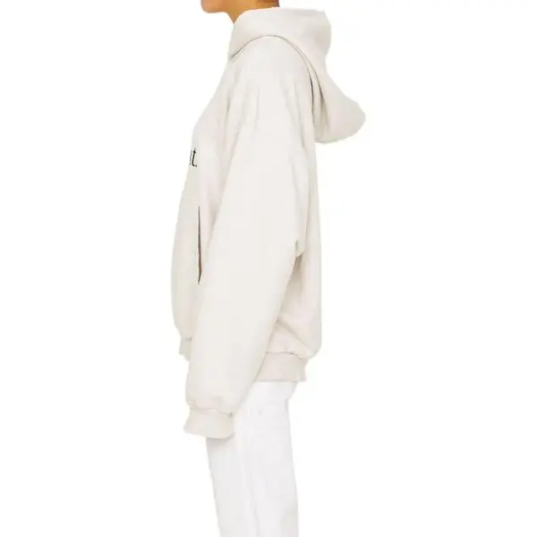Balenciaga Bb Be Different Popover Hoodie - Ecru/black