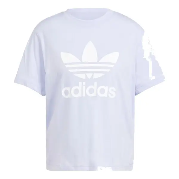 Adidas Adicolor Trefoil Boxy T-shirt - Purple