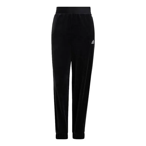 Adidas Velour Track Pants - Black