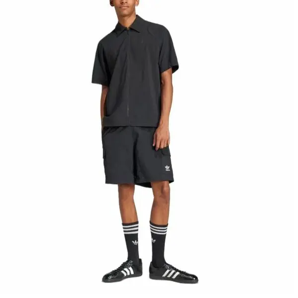 Adidas Trefoil Essentials Woven Cargo Shorts - Black