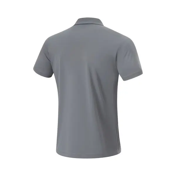 LI-NING Logo Training Polo Shirt - Grey