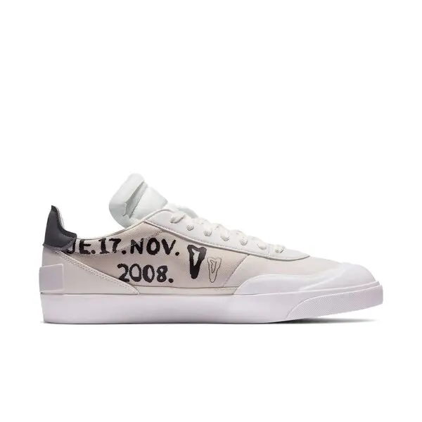 Nike Drop Type Qs "scribbles" Low Top Sneakers - White/black