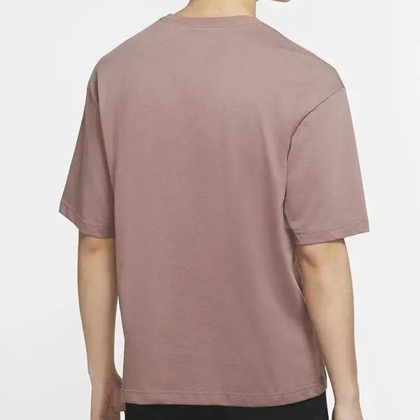 JORDAN Remastered Logo Embroidered Round Neck Short Sleeve Purple Gray - Purplegray
