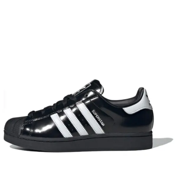 Adidas Superstar Ii "black White Patent" Sneakers - Core Black/cloud White