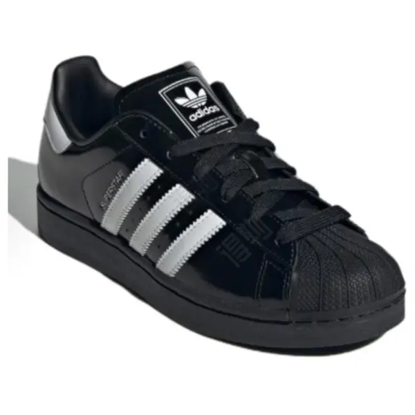 Adidas Superstar Ii "black White Patent" Sneakers - Core Black/cloud White