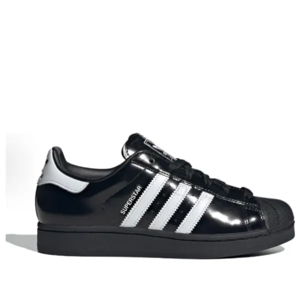 Adidas Superstar Ii "black White Patent" Sneakers - Core Black/cloud White
